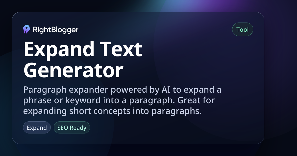 AI Paragraph Expander: Instantly Expand Text (Match Tone)